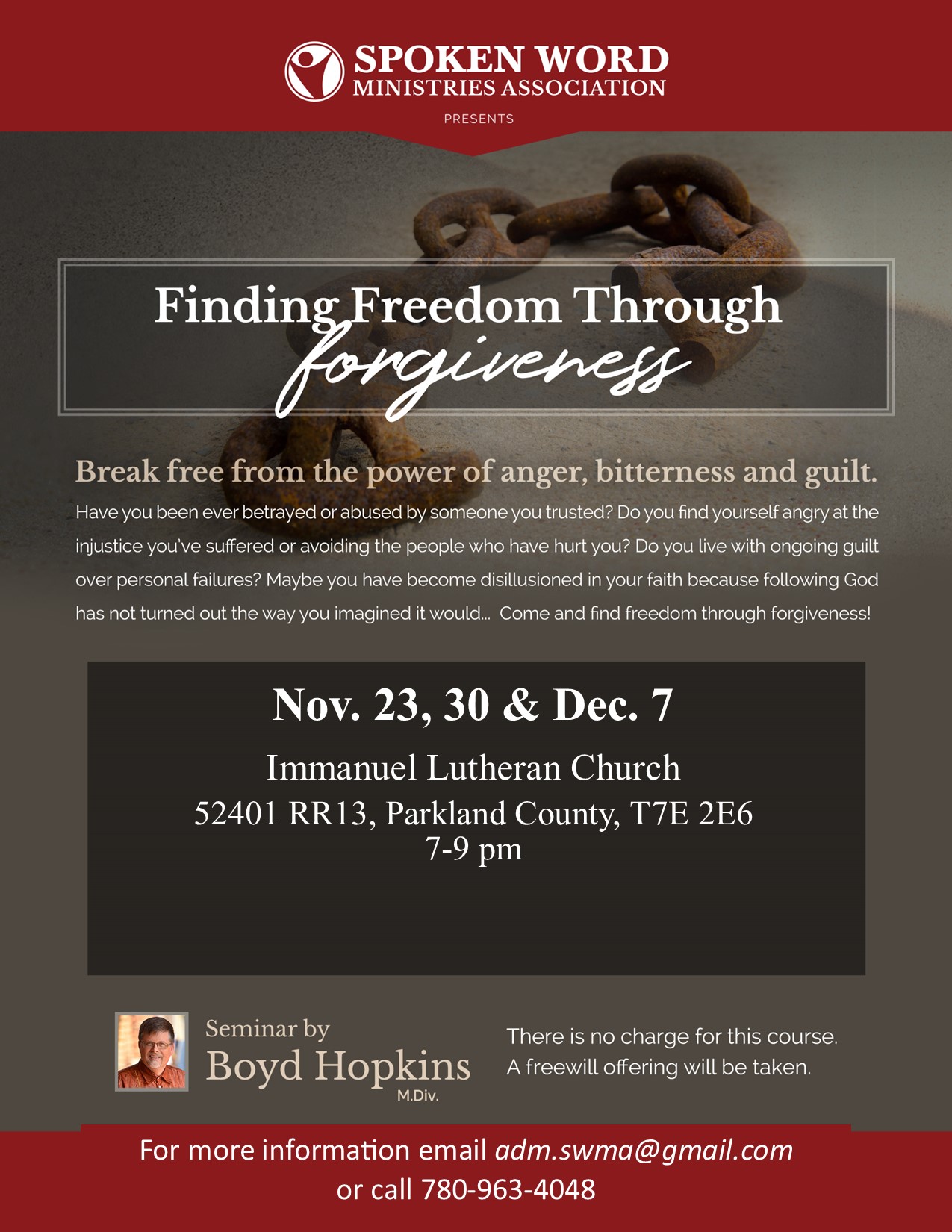 Finding Freedom through Forgiveness – Spoken Word Ministries Association